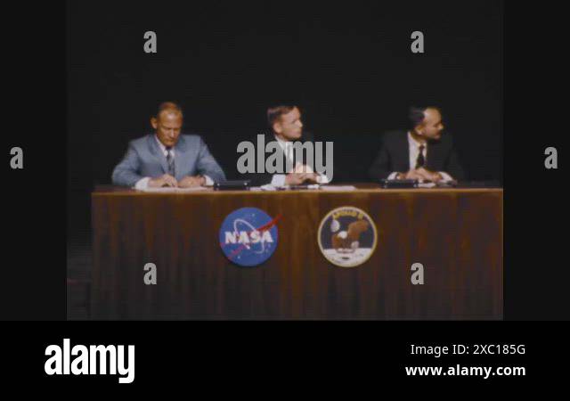 1969 - At a post-flight Apollo 11 press conference, Neil Armstrong ...