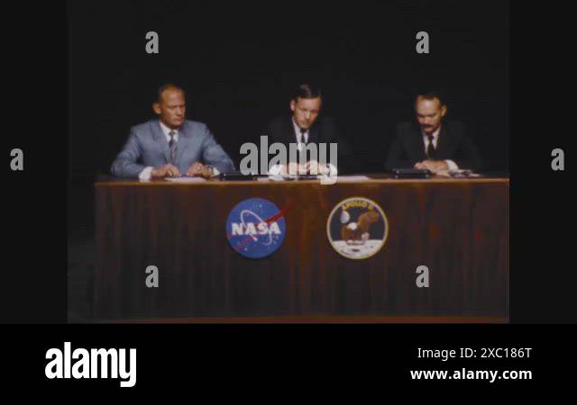 1969 - At a post-flight Apollo 11 press conference, Neil Armstrong ...