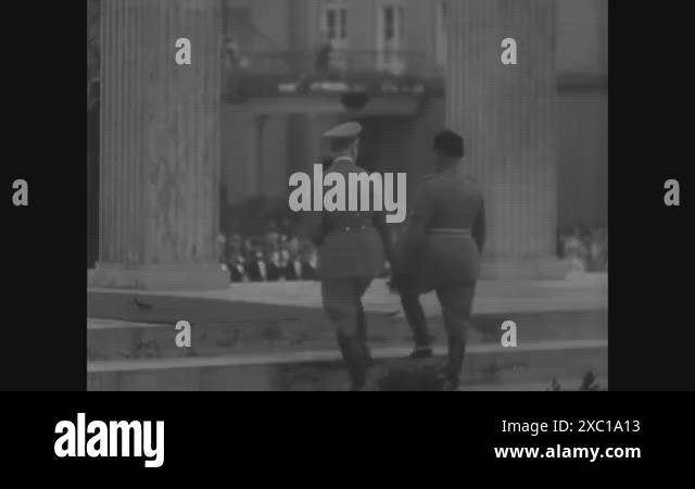 1937 - Huge crowds in Germany cheer for Adolf Hitler and Benito ...