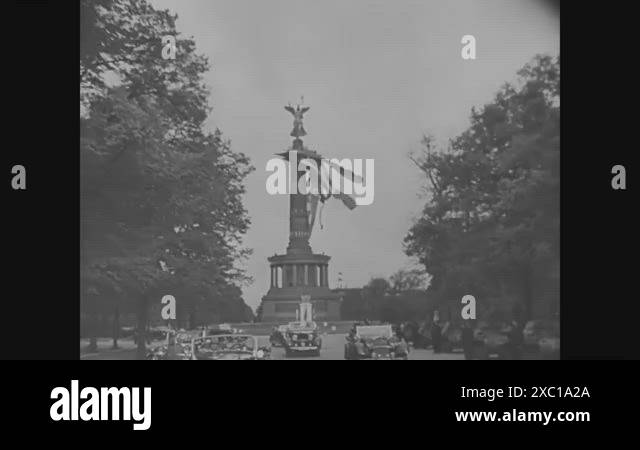 1937 - Crowds cheer for Hitler and Mussolini's motorcade as it drives ...