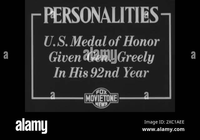 1935 - Secretary of War George Dern bestows the Congressional Medal of ...