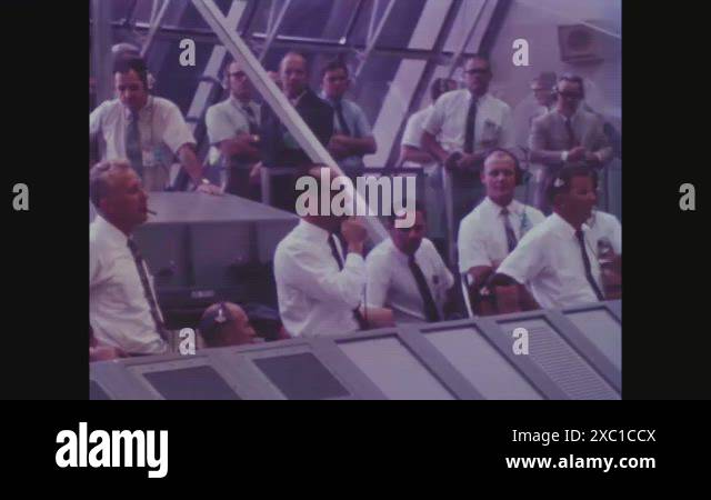 1969 - NASA engineers George Mueller and Kurt Debus address men at ...