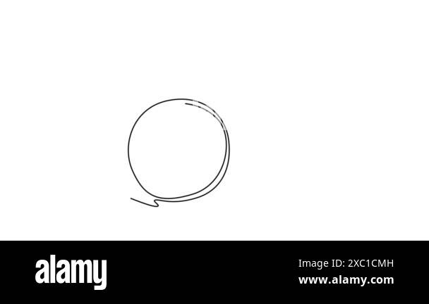 Self drawing animation of single line draw whole and half sliced ...