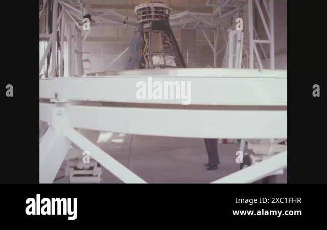 1965 - A NASA heat shield is taken inside the Cryogenic Building at ...