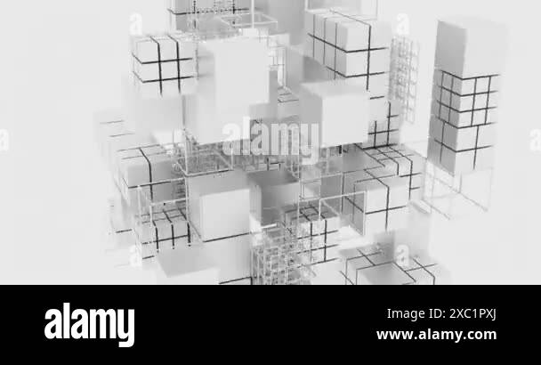White cube building many cubes Stock Videos & Footage - HD and 4K Video ...