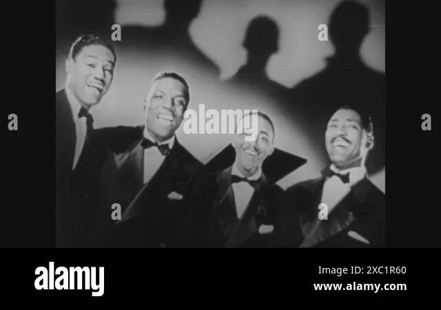 USA - 1942 - The Delta Rhythm Boys sing Give Me Some Skin while actors ...
