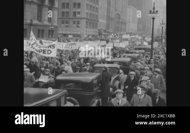 1932 - At a rally led by communist agitators in Chicago, Illinois ...