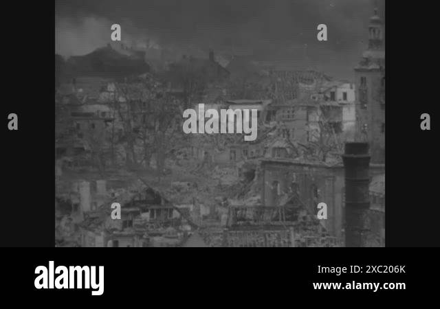 1945 - The wreckage of war-torn Nazi Germany and dead soldiers are ...