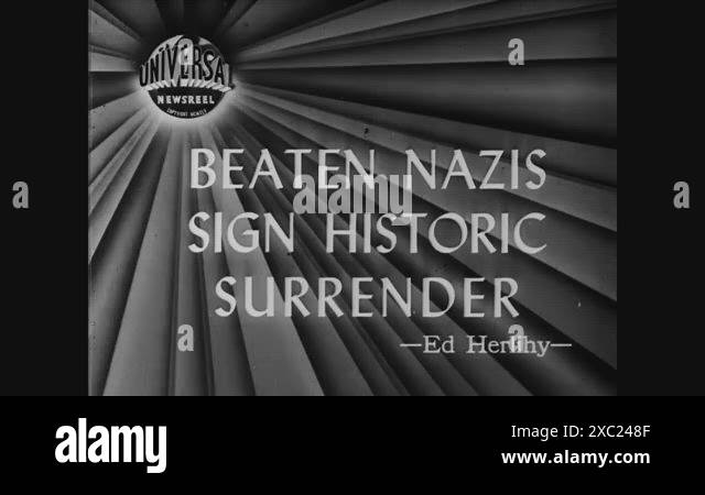 1945 - Nazi General Alfred Jodl arrives at Allied Force Headquarters in ...