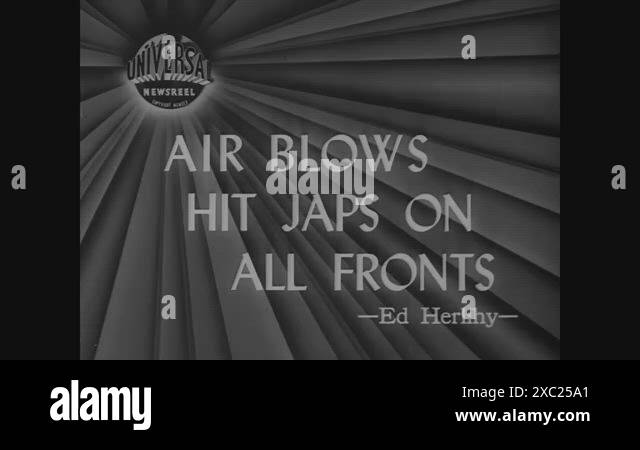 1945 - US Army Air Force bombers strike Japanese installations in the ...