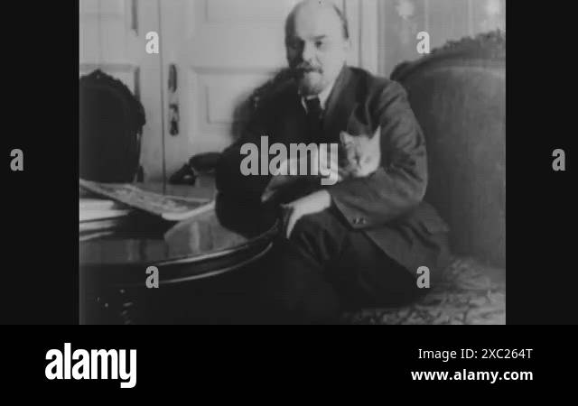 1920s - Vladimir Lenin and Joseph Stalin are seen at home Stock Video ...