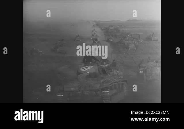 1941 - Luftwaffe planes provide cover for German field artillery and ...