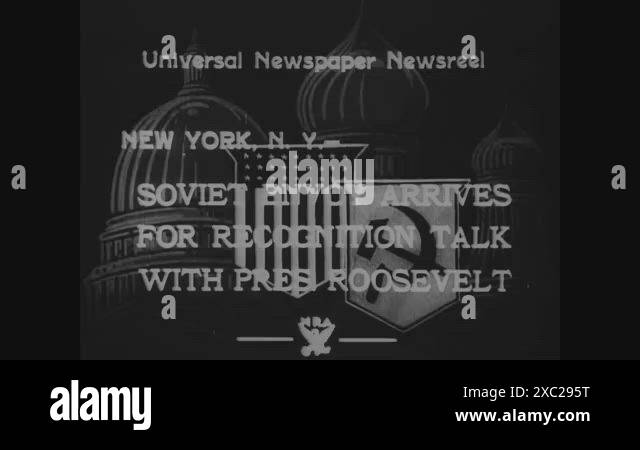 1933 - Maxim Litvinov, the Commissar for Foreign Affairs of the Soviet ...