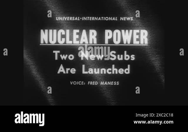1963 - Two US Navy nuclear submarines, the USS John Adams and USS ...