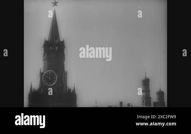 1945 - Troops from different branches of Russia's military march in the ...