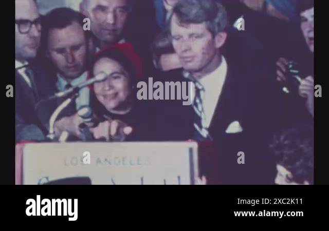 1968 - RFK closes a presidential campaign speech by promising to heal ...