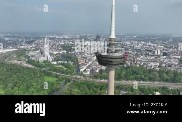 Cologne, North Rhine Westphalia, Germany, May 8h, 2024: Cologne: Aerial ...