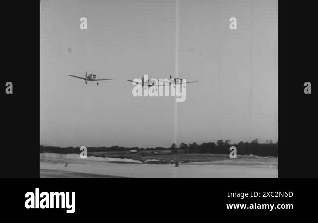 TUSKEGEE - 1941 - Tuskegee airmen led by Benjamin O. Davis land on a ...