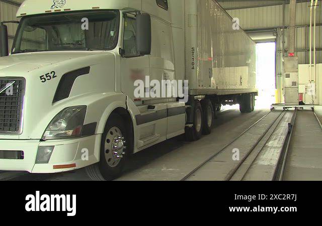 Gamma ray scanners are used by the U.S. customs and border patrol to ...