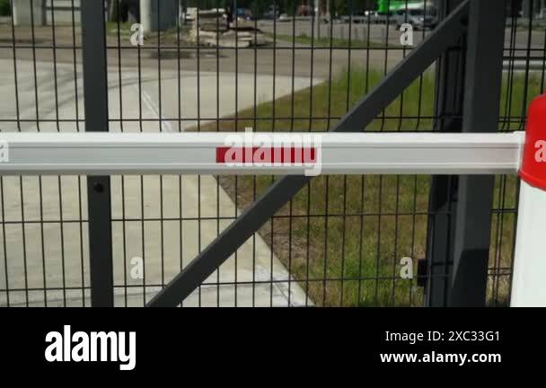 Red and white security barrier Stock Videos & Footage - HD and 4K Video ...