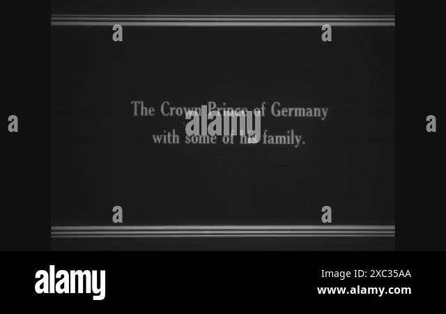 Captured German war film from World War One shows the Crown Prince of ...
