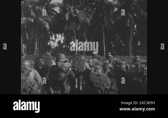 World War Two rages in the Philippines on the island of Cebu Stock ...