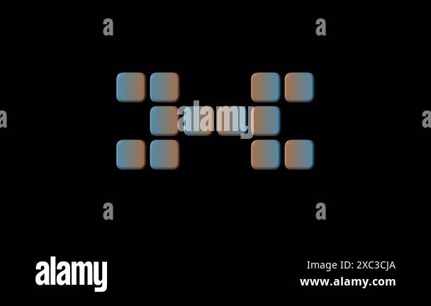 4K Animation - loading square icon on transparent background. Looped ...