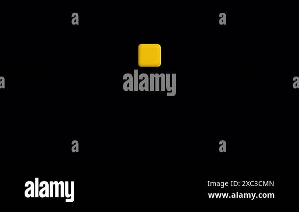 4K Animation - loading square icon on transparent background. Looped ...