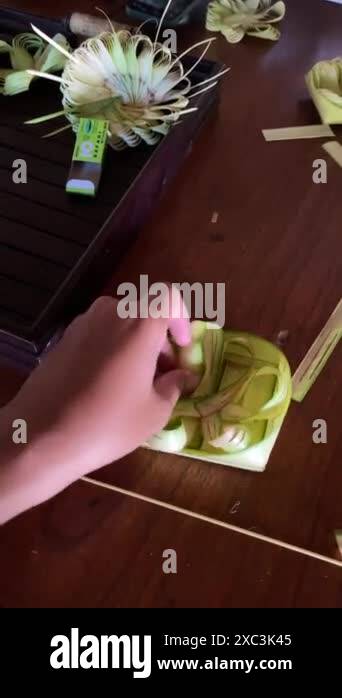 Balinese palm leaf art Stock Videos & Footage - HD and 4K Video Clips ...