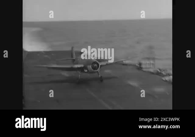 1944 - Anti-aircraft guns are fired from the HMS Victorious while ...