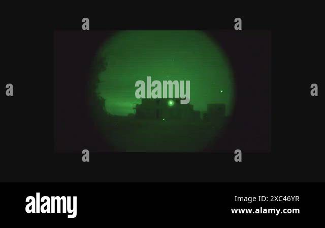 Night vision footage of Navy Seal personnel conducting a terrorist raid ...