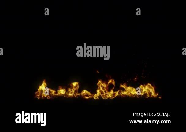 Small fire with embers and sparks flying up - VFX element, 60 fps, 4K ...