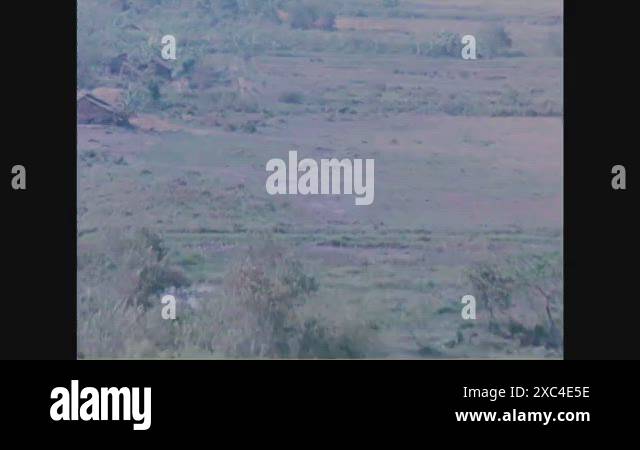 Napalm is dropped on villages during the Vietnam War causing massive ...