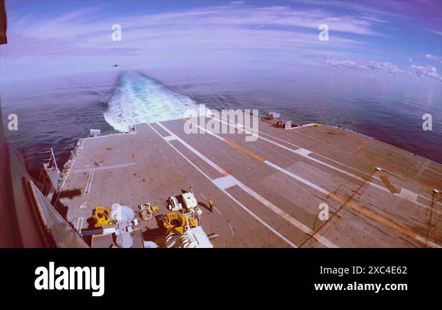 Aircraft carrier USS Gerald R. Ford (CVN 78) conducts flight operations ...