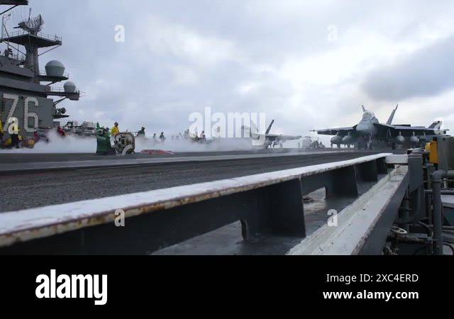 Aircraft carrier take off hornet Stock Videos & Footage - HD and 4K ...