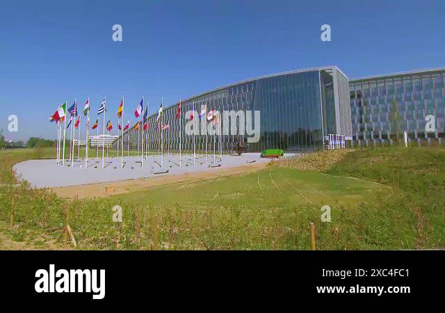Nato headquarters flags Stock Videos & Footage - HD and 4K Video Clips ...