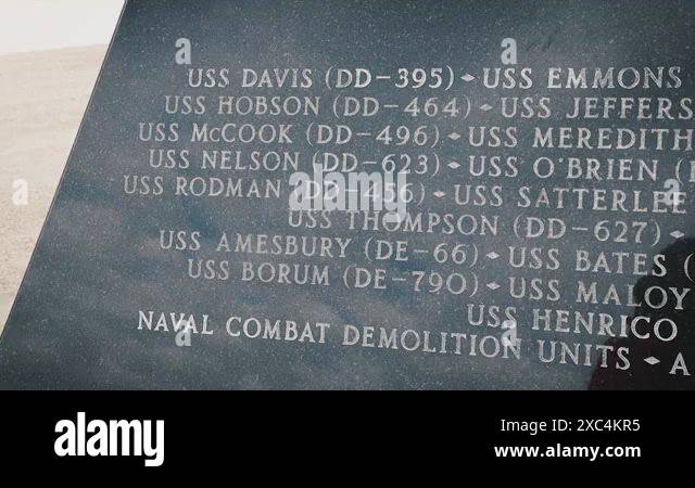 People visist the U.S. Navy monument at Utah Beach on the 75th ...
