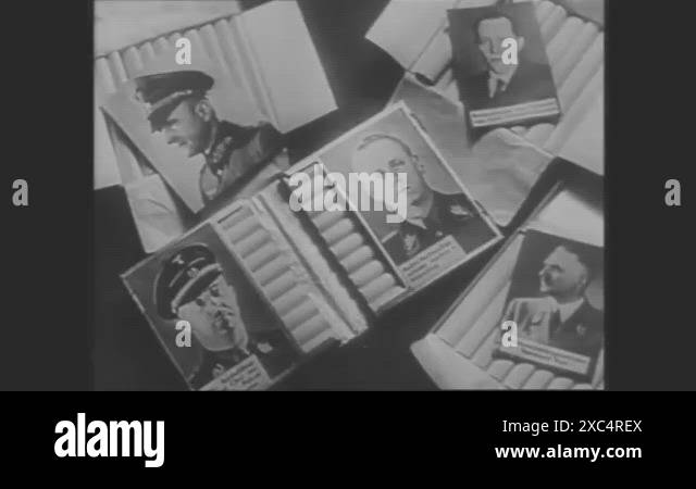 1930s - Nazi soldiers march and Nazi civilians gather to see Hitler ...