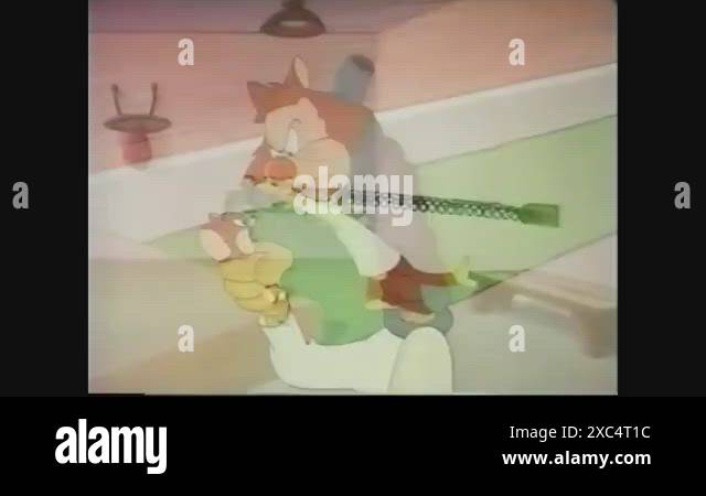 1955 - In this animated film, Herman the mouse abuses Katnip the cat ...