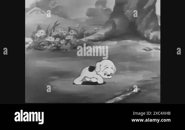 1936 - In this animated film, Betty Boop cheers up her sad puppy Pudgy ...