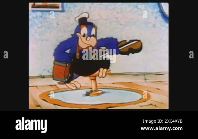 1935 - In this animated film, two parrots play an accordion and ...