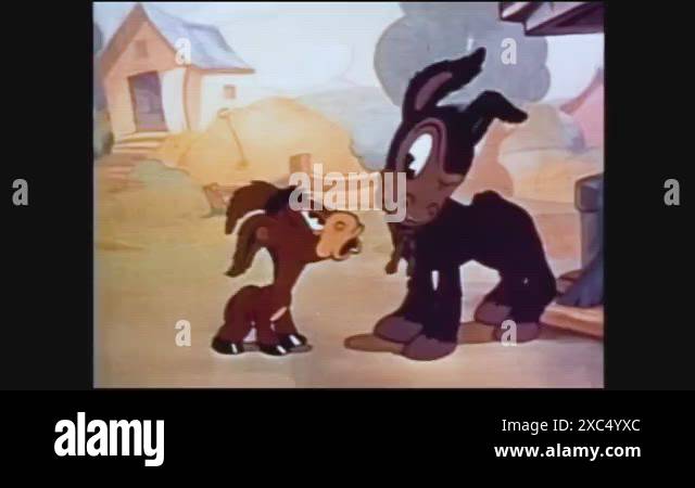 1939 - In this animated film, Spunky the donkey feeds corn on the cob ...