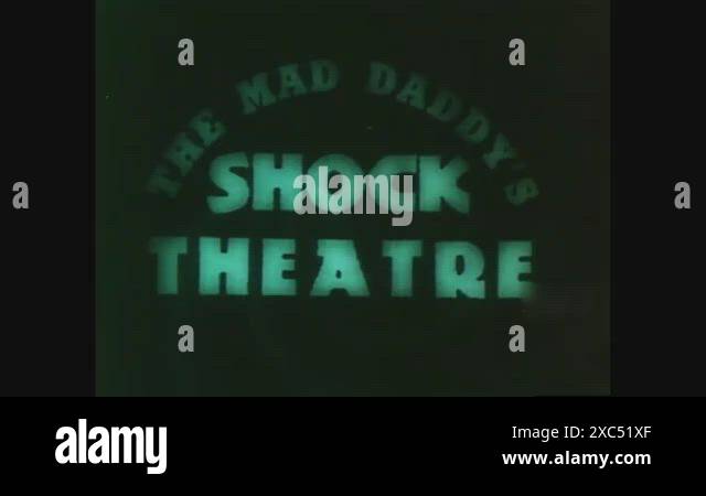 1957 - An advertisement for Mad Daddy's Shock Theater promises live ...