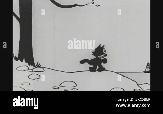 1924 - In this animated film, Felix the Cat tries to use a spider web ...