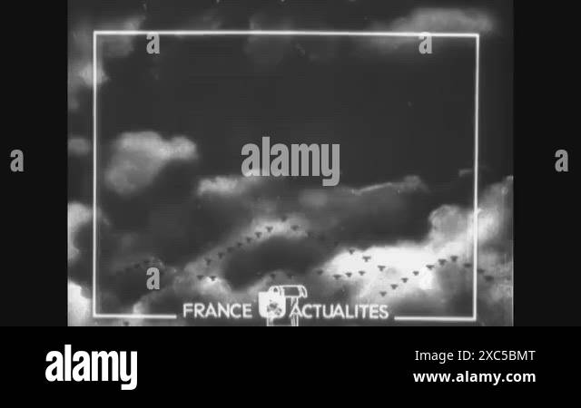1944 - Part of a French newsreel from Vichy France showing nighttime ...