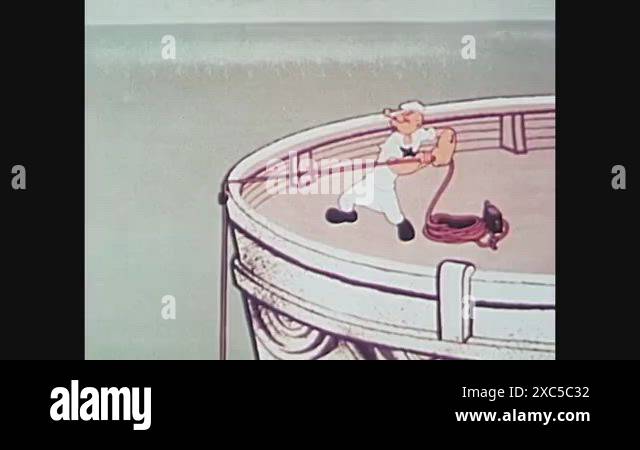 1957 In This Animated Film Popeye And Olive Oyl Are Thrown Overboard A Ghost Ship By Its