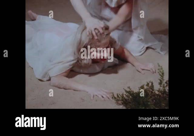 1966 - In this B movie, women in gauzy white robes fight each other on ...