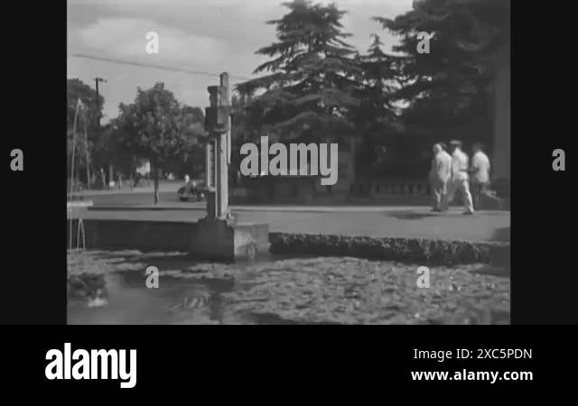 1950 - Shots of General James Doolittle and his party at Hibby Park ...