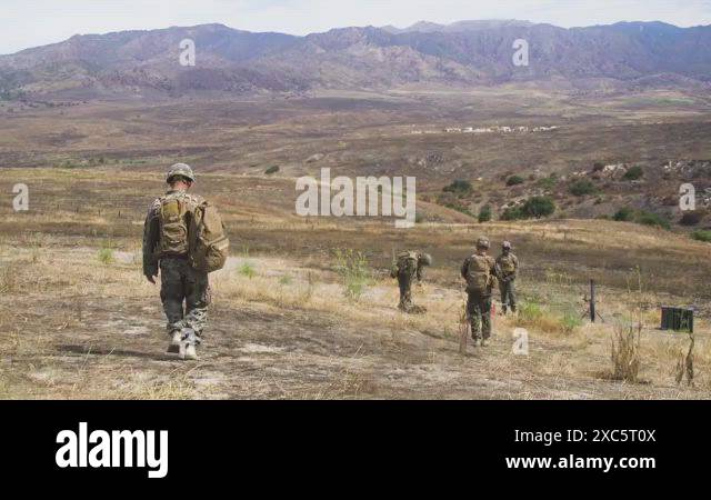 2020 U.S. Marines Infantry Unit Leader Course fire M252 mortar systems ...