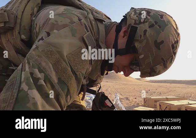 2020 Soldiers 745 Ordnance Detachment (EOD) sort and dispose of ...